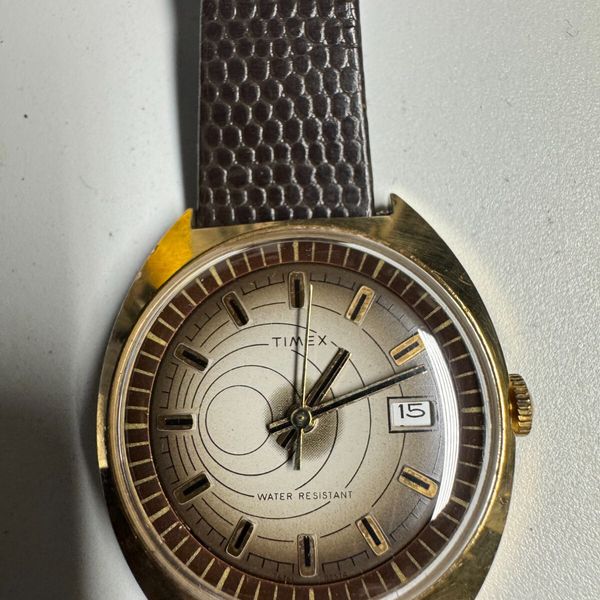 Timex 1974 Marlin "Solar System" Wind Up Watch 34MM 26761 02574 Runs ...