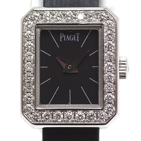 PIAGET Piaget Mini Protocol GOA34503 750WG Black (Black) Dial Quartz ...