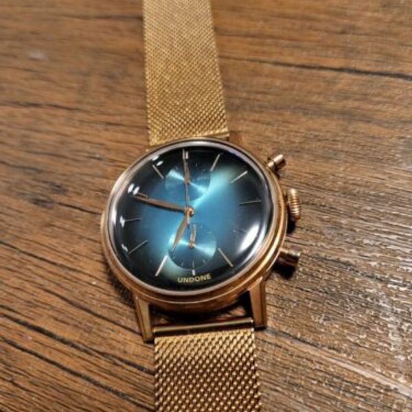 Undone Mystique Watch Green Fume Rose Gold | WatchCharts Marketplace