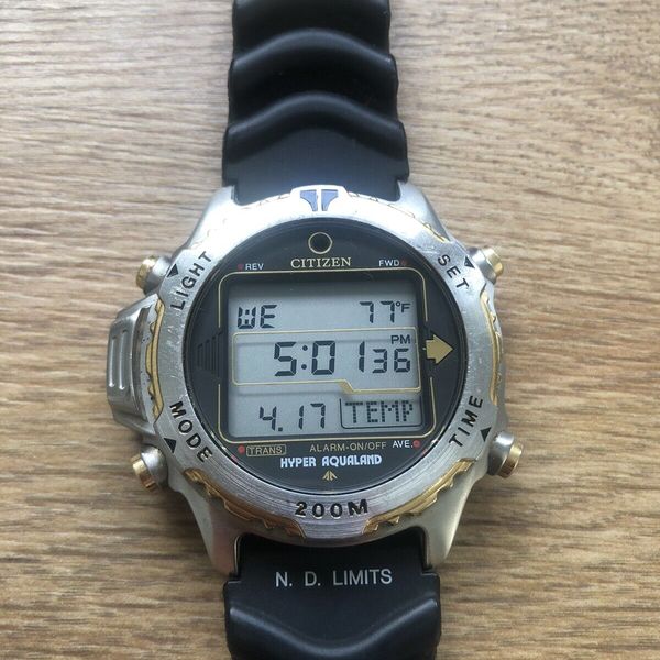 CITIZEN PROMASTER HYPER AQUALAND DIVER'S WATCH 200M D208-089839 ...
