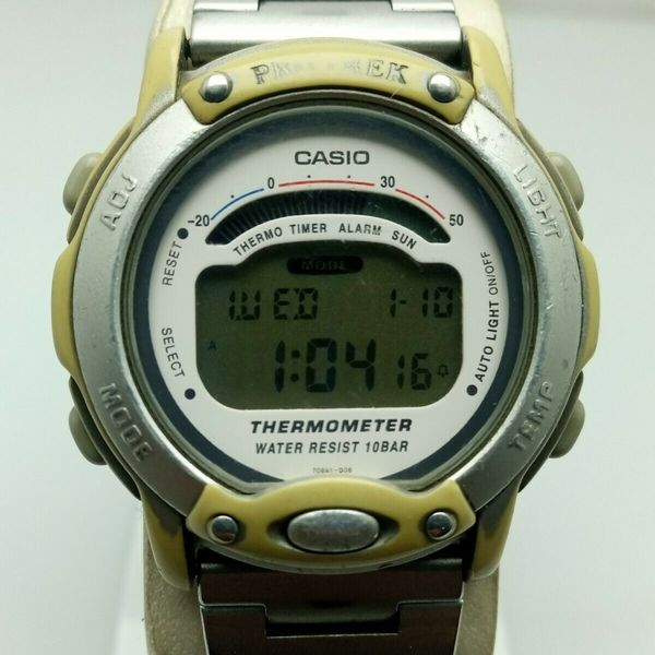 Casio Digital PRL-100 1646 Pro Trek Thermometer Vintage Watch ...