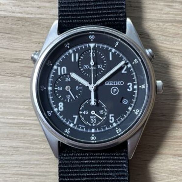 Vintage 1997 Seiko Men's Military RAF Pilots Chronograph Watch Gen 2 7t27 7a20 | WatchCharts ...