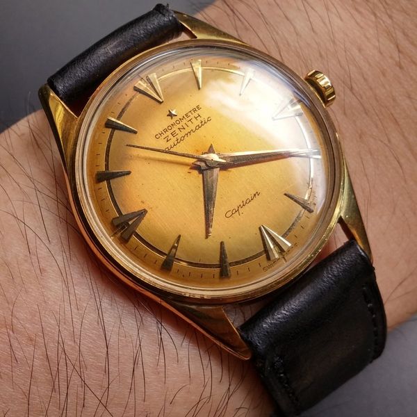 SOLD Zenith Captain Chronometre YG Cal 2522P | WatchCharts Marketplace
