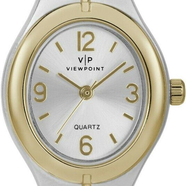 Timex Viewpoint CC3D83200 Women's Two-Tone Stainless Steel Expansion ...