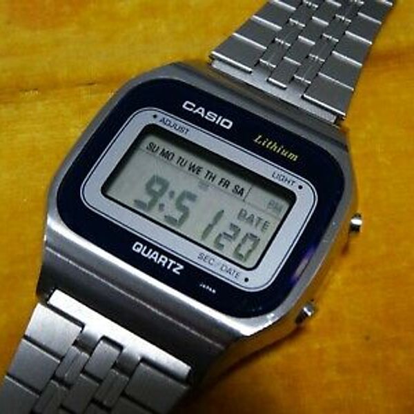 VINTAGE CASIO 1980 RARE DIGITAL MODULE 64QS-22 REPLACED NEW BAND GREAT ...