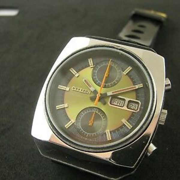 Classic CITIZEN 67-9071 ' MONACO ' Chronograph Automatic Nice Rare ...