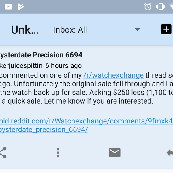 [WTS] PSA - SCAM ALERT!!!! | WatchCharts Marketplace