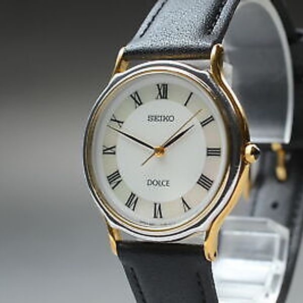 Vintage 1997 [Exc+5] Seiko Dolce 5E61-0A20 Round Quartz Mens Watch JDM JAPAN | WatchCharts ...