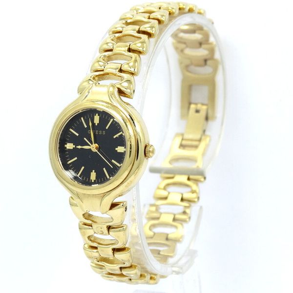 Lovely Ladies GUESS Japan Movement Water Resistant Gold Toned Quartz ...