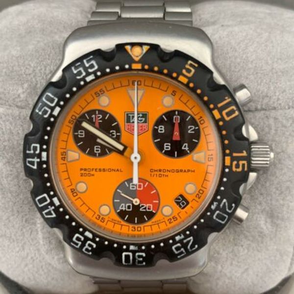 TAG Heuer Formula 1 Chronograph CA 1214 Formula 1 Orange | WatchCharts ...