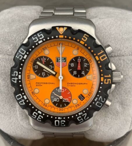 TAG Heuer Formula 1 Chronograph CA 1214 Formula 1 Orange | WatchCharts ...