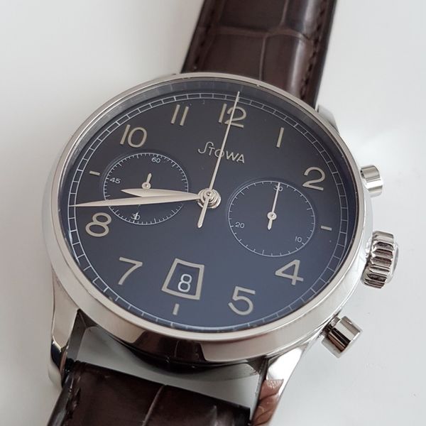 FS: Stowa chronograph 1938 black dial (SOLD) | WatchCharts Marketplace
