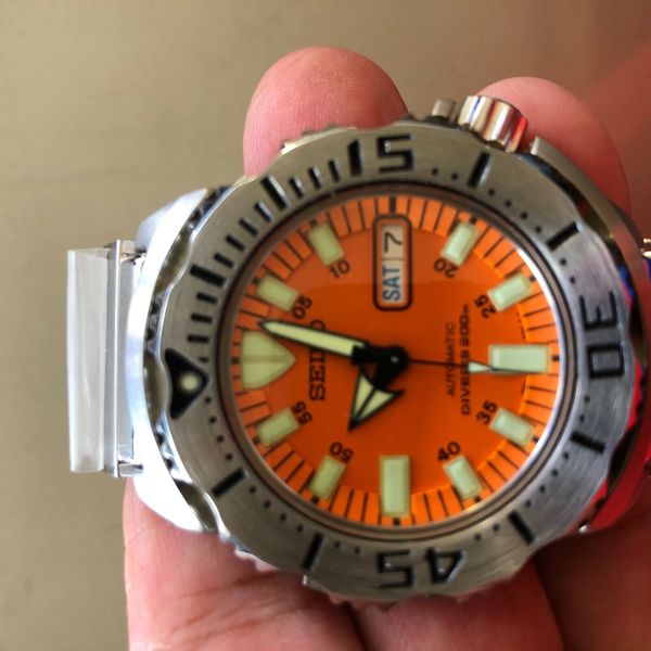 New Rare/ Seiko SKX781 First Generation Orange Monster Watch ...