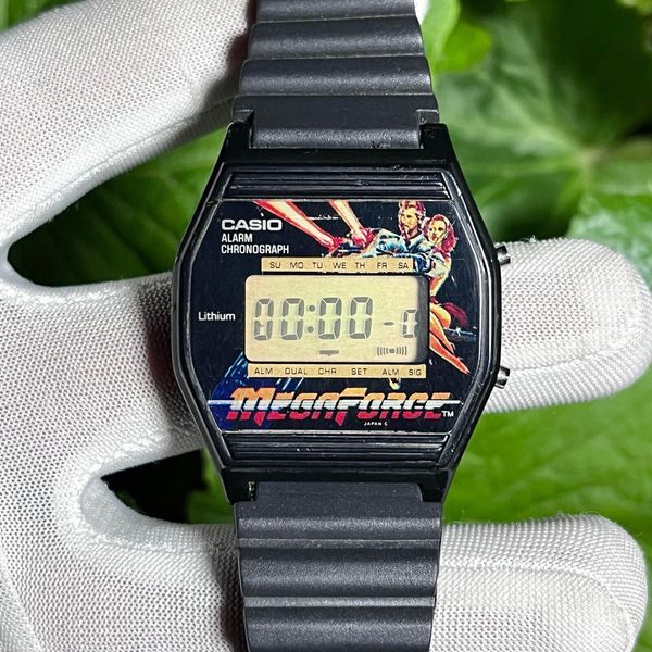 Rare Vintage Casio F-85 MegaForce Digital Chrono-Alarm Japan Men Watch ...