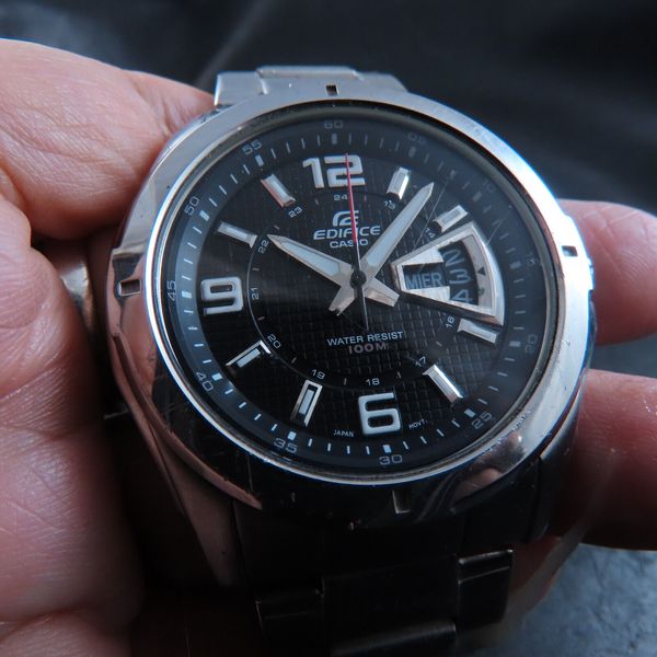 EF-129 Casio Edifice Daydate WR 100M Quartz Men Watch | WatchCharts ...