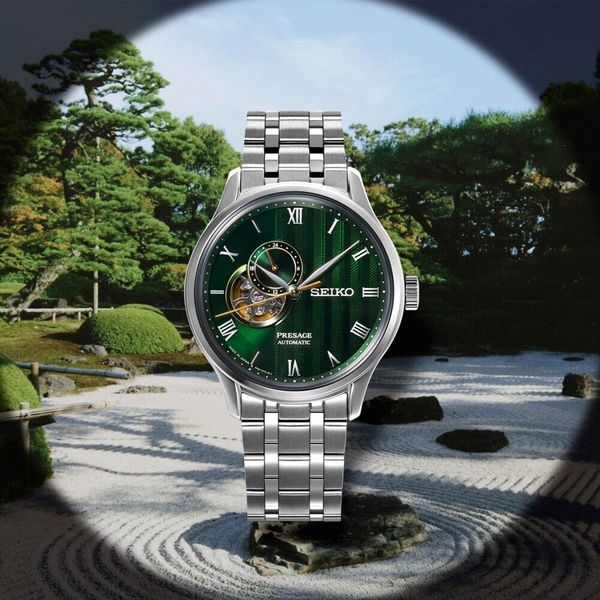 SEIKO Presage Japanese Garden SSA463J1 Green Sapphire Japan Made ...