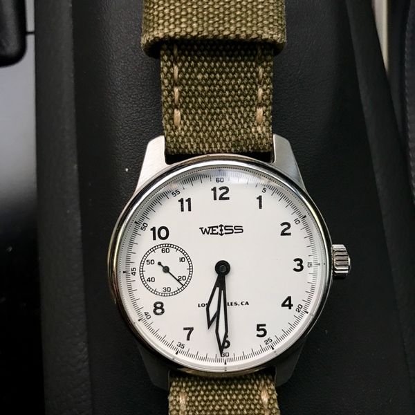[SOLD]Weiss field watch white dial | WatchCharts