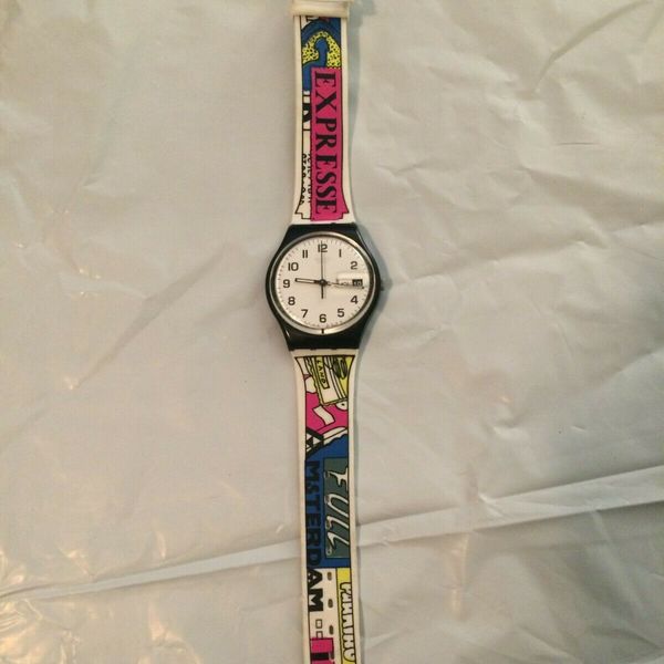 Vintage 2000 Black Swatch "Once Again" Men's Watch - Works | WatchCharts