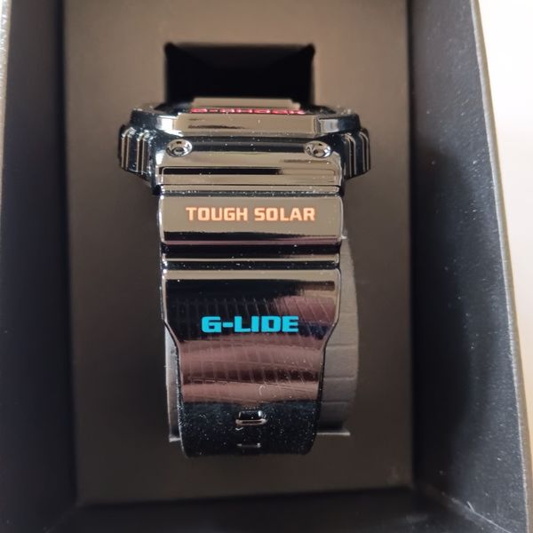 CASIO G-Shock GWX-5600-1JF Black G-Lide Tough Solar Radio Men's Watch ...