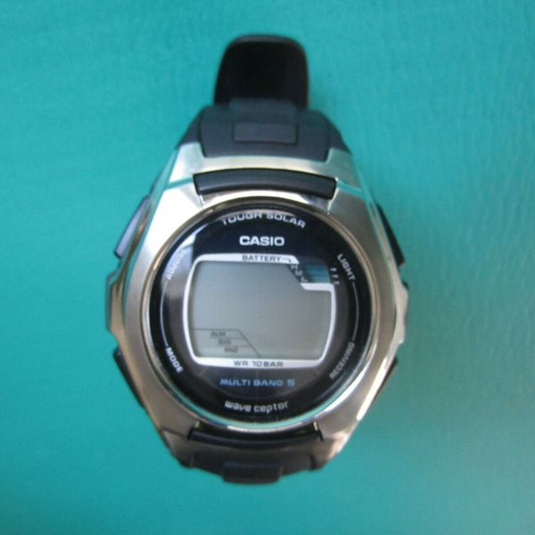 RARE CASIO WV-M120 TOUGH SOLAR WAVE CEPTOR MULTI BAND 5 DIGITAL Watch ...