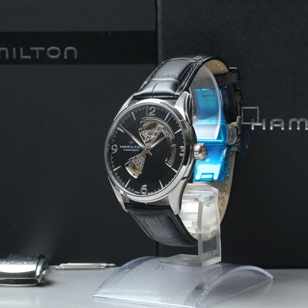 [ w/Box Paper ] Hamilton Jazzmaster Open Heart Auto 42mm H32705731 ...
