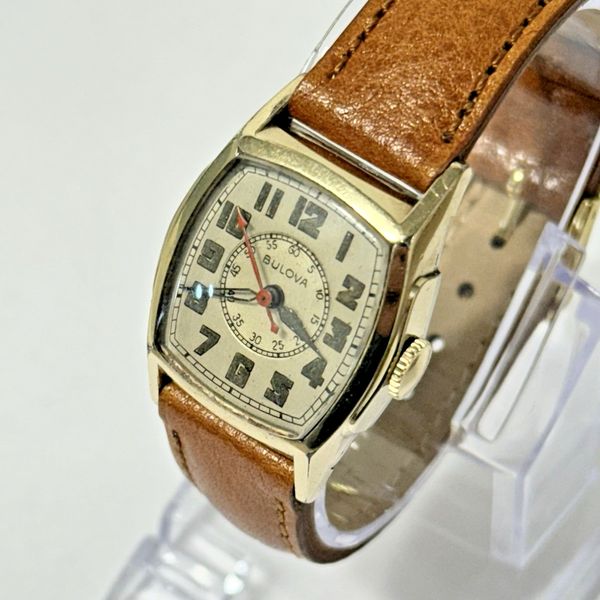 SUPERB & RARE 1941 WW2 BULOVA 17J 10AX MEN'S MEDICAL OFFICER MILITARY ...