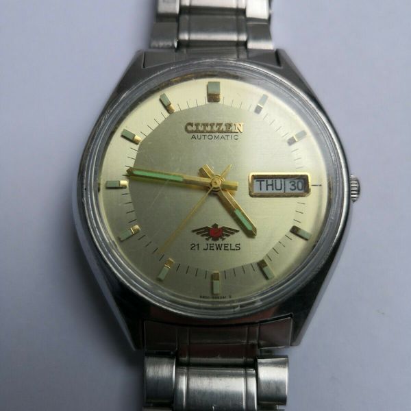 Citizen Eagle 7 automatic 21 jewel with glass display back ...