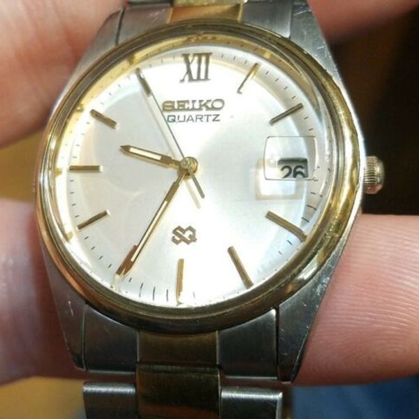 Men's Vtg Two Toned Seiko Watch 5Y22-6009 All Original New Battery No ...