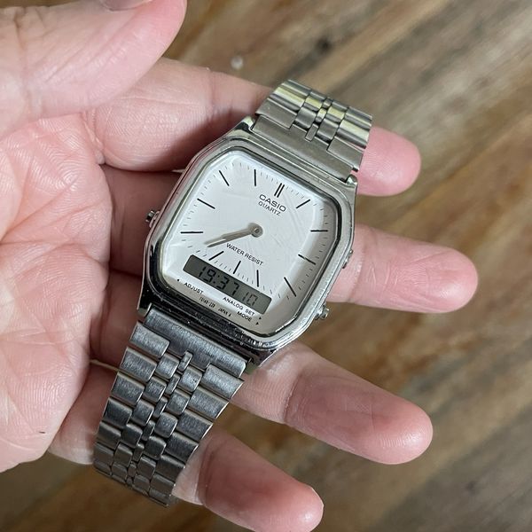 Casio Analogue Digital Mens Quartz Watch 755 AQ-228 | WatchCharts ...