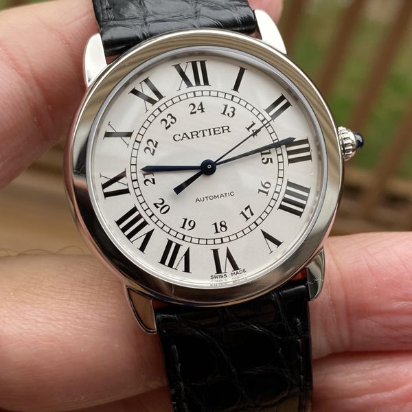 [WTS] Cartier Ronde. Automatic. Blue hands. ???? | WatchCharts Marketplace