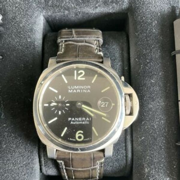 Panerai Luminor Men's Black Watch - PAM00048 | WatchCharts Marketplace