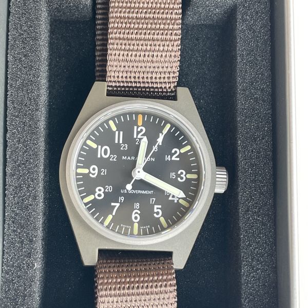 MARATHON 34m GREEN US GOVERNMENT General Purpose Quartz New US Military ...