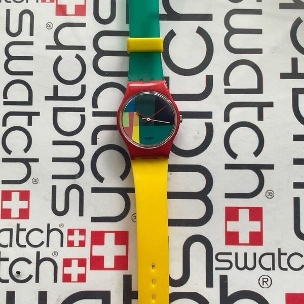 Swatch McSwatch LR105 1985 Standard Ladies 25mm Vintage | WatchCharts ...