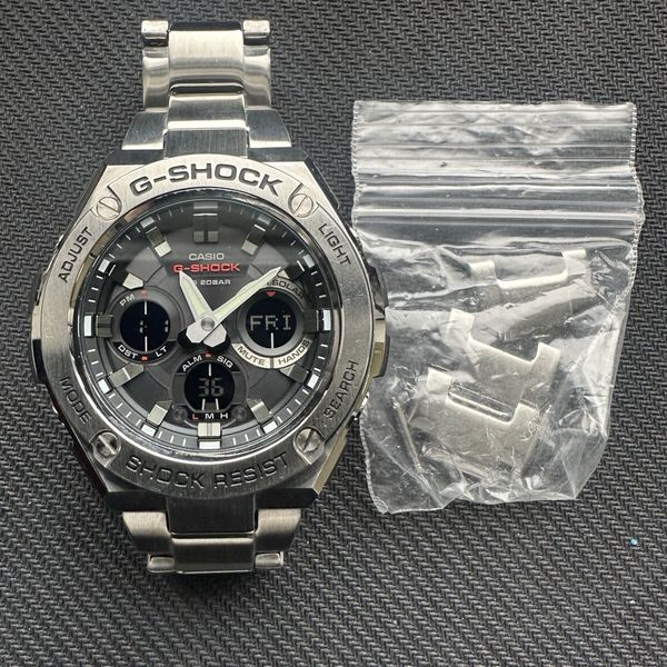Casio G-Shock G-STEEL Solar Dress GST-S110D-1A 200M Men's Watch Great ...
