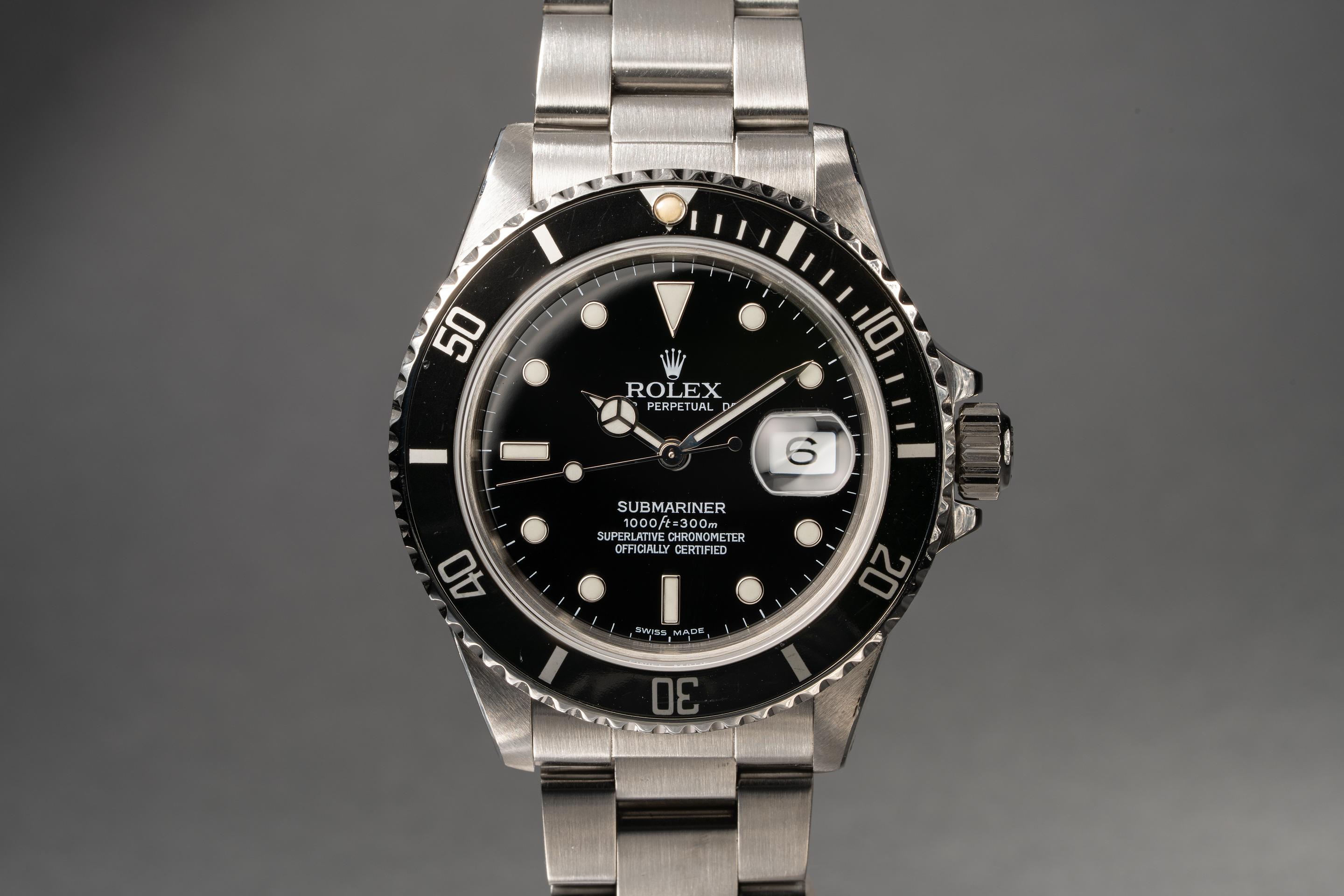 FS: 1986 Rolex Submariner 16800 Glossy Service Dial | WatchCharts