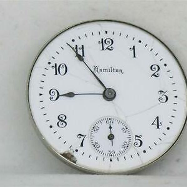 VERY SCARCE 19 JEWEL LADY HAMILTON 0 SIZE GRADE 985 WATCH MOVEMENT ...