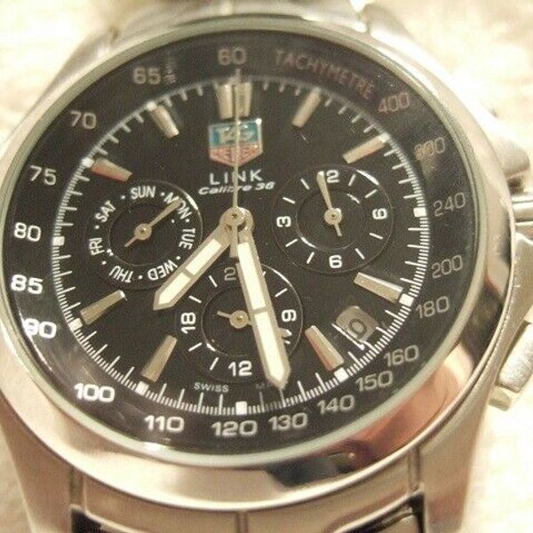 Tag Heuer Mens June 2002 Limited Edition Link Calibre 36 Watch ...