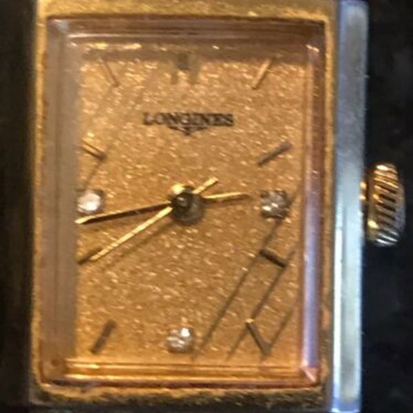 Vintage 14k GE 3676 Longines Womens Watch WIND UP WORKS GOLD COLOR BAND ...