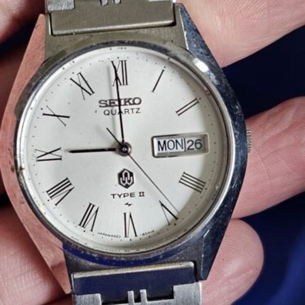 VINTAGE SEIKO QUARTZ TYPE II 4623-8020 RARE DIAL JAPAN MADE WATCH Mens ...