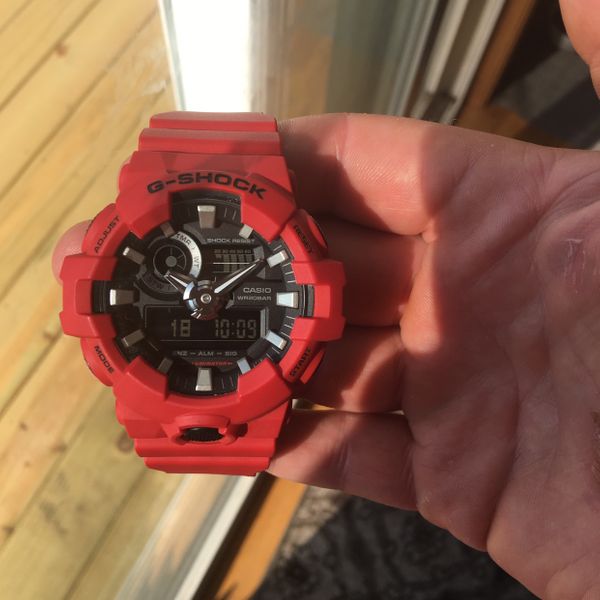 Gshock GA700 red!! Near new $50 | WatchCharts Marketplace