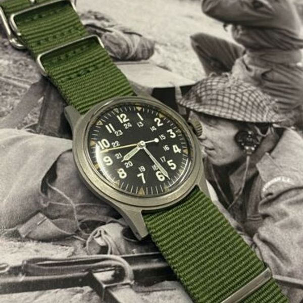 Hamilton GG-W-113 US Air Force watch, issued JULY 1969 vietnam military ...