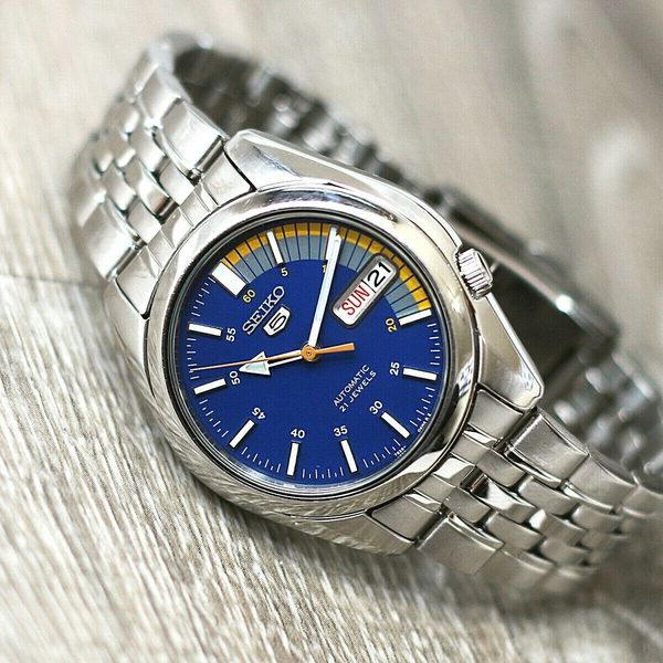 Seiko 5 Automatic 7S26-01V0 Men's Day Date Watch SNK371K1 | WatchCharts ...