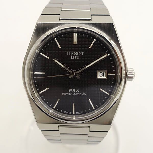 TISSOT TRX Powermatic 1853 Black Dial Back Skelton Date Automa Push ...