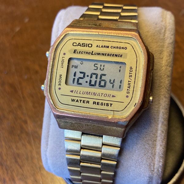 Retro gents CASIO A168 Digital Mens Watch | WatchCharts Marketplace