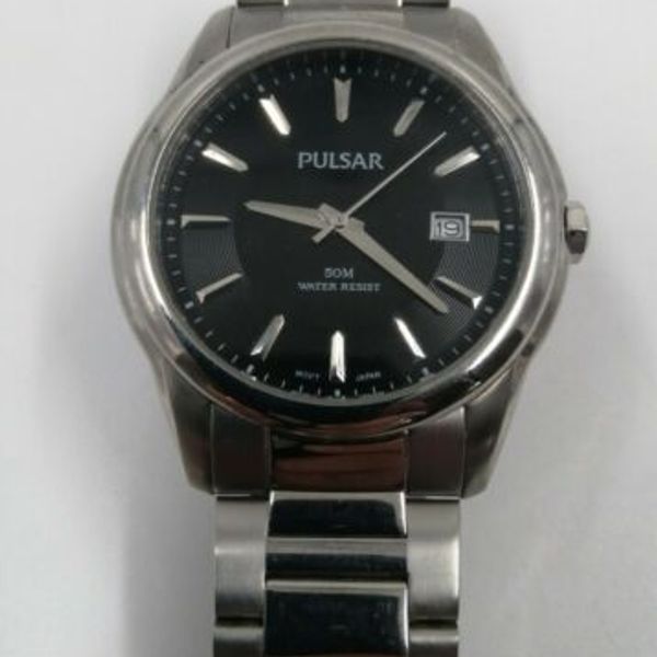 Pulsar Men's Quartz Steel Watch With Date VJ42-X120 5 BAR W.R (NEEDS ...
