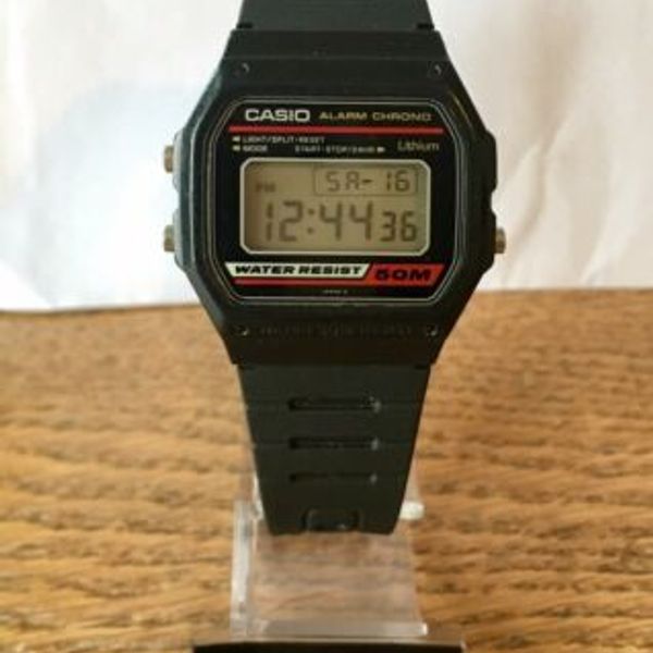 VINTAGE CASIO WATCH W-14 digital wristwatch New Band All Working As ...