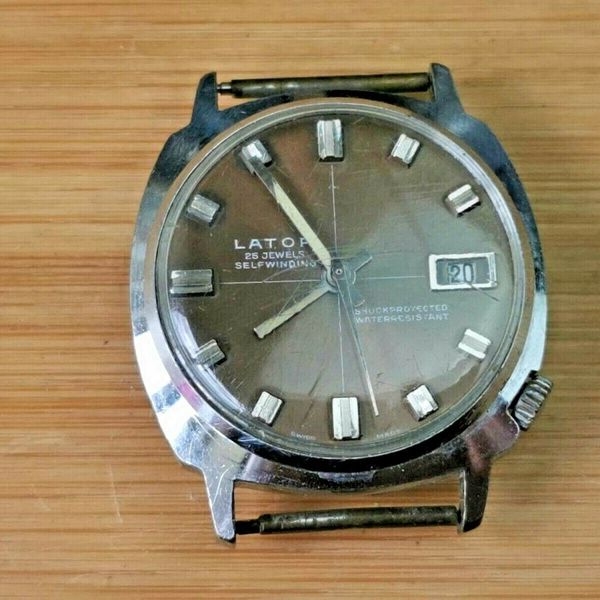 Vintage Lator (Brevets BFG Cal 158) Mens 25 Jewels Automatic Watch ...