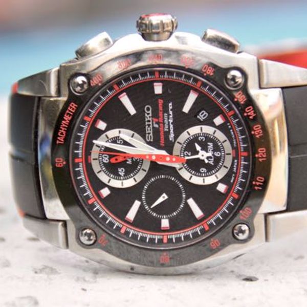 Seiko Sportura Alarm Honda F1 Racing Watch $175 OBO PP'd and Shipped ...
