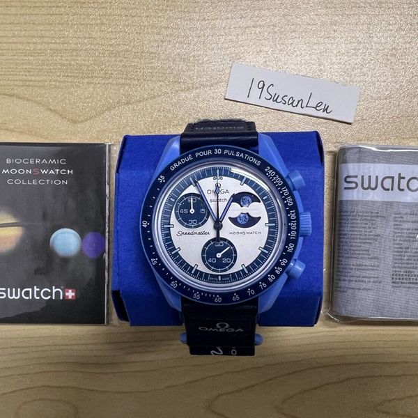 Swatch #Moons watch MISSION TO THE SUPER BLUE MOON PHASE | WatchCharts ...