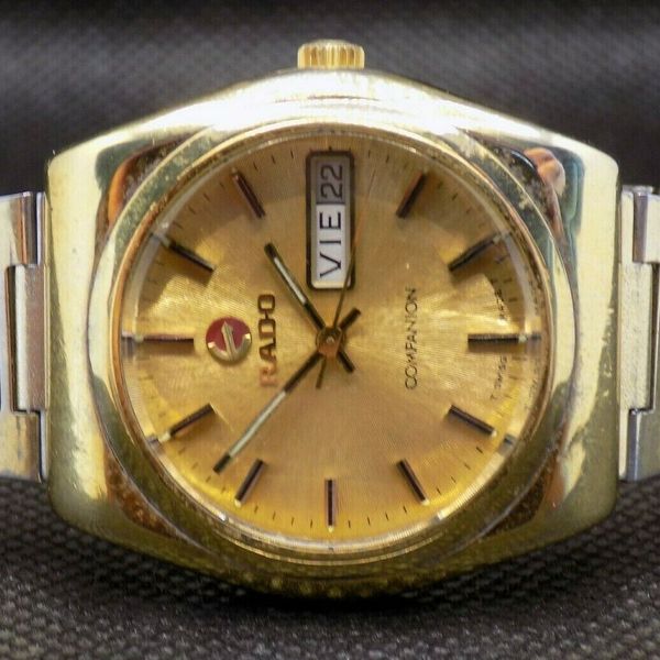 RADO COMPANION 603.3186.2 Swiss Automatic 17 Jewel Gents Gold Plated ...